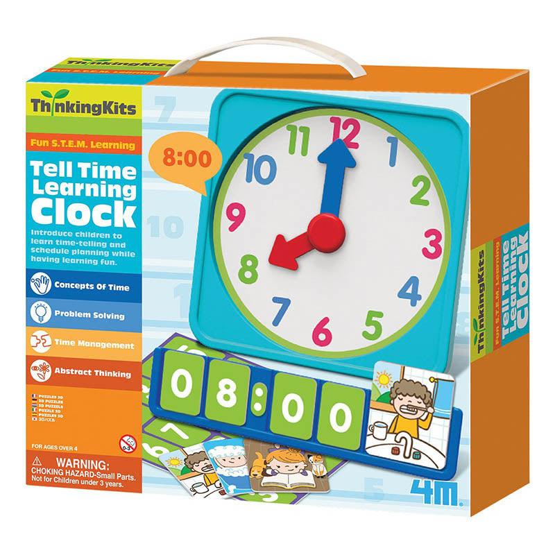 Buy 4M Great Gizmos Tell Time Learning Clock Thinking Kit Online at ...
