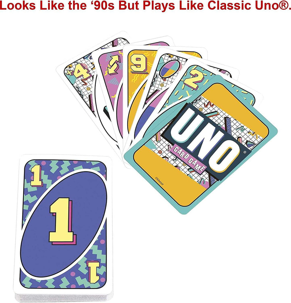 Buy Mattel Games UNO Iconic 1990s Card Game for Ages 7+ Online at Best ...