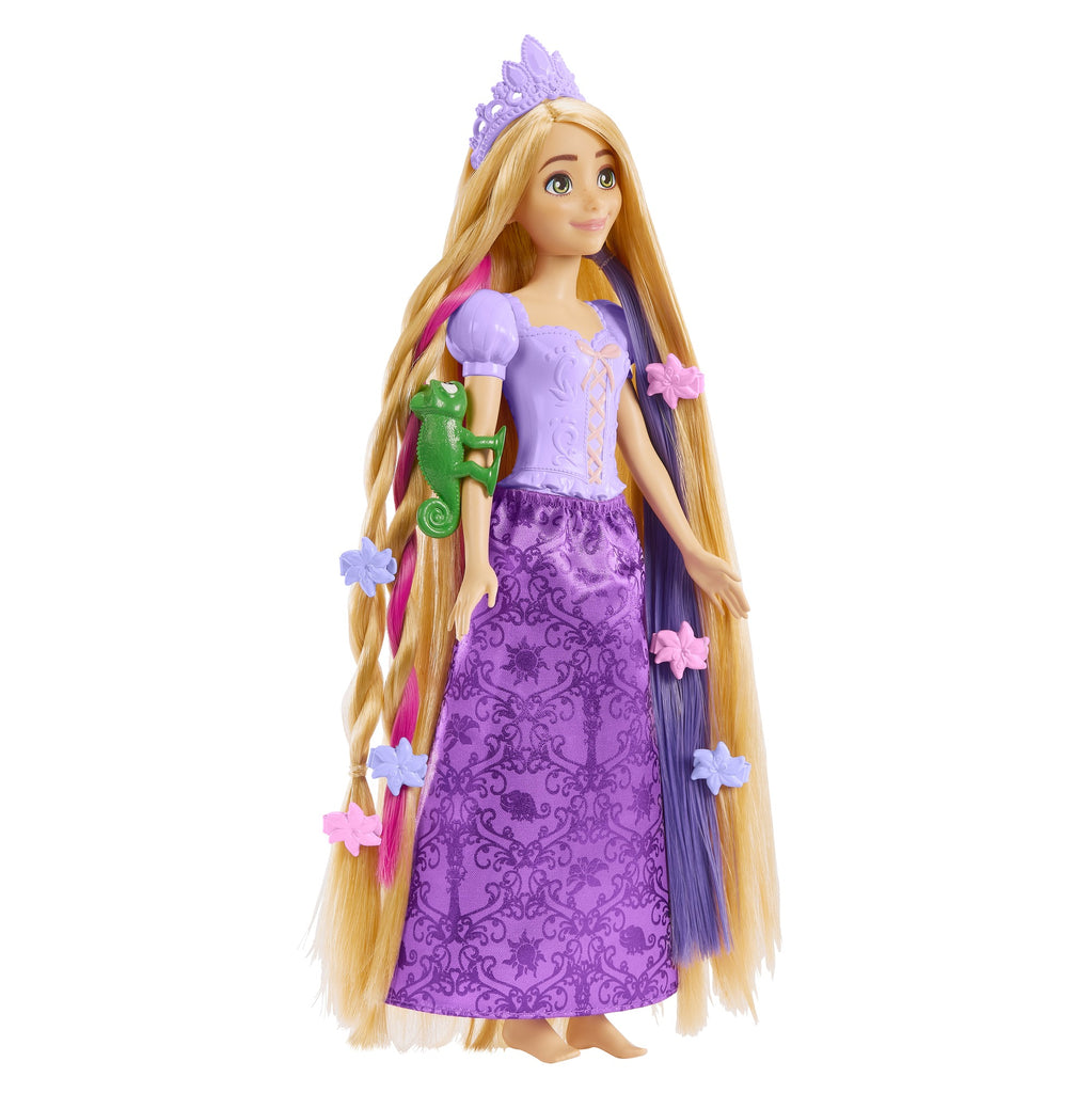 Buy Disney Princess Rapunzel Doll with Color-Change Hair Extensions and ...