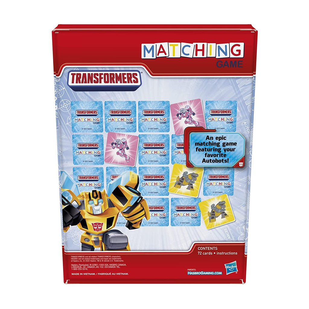 Buy Hasbro Gaming Transformers Matching Game for Kids Ages 3 and Up ...