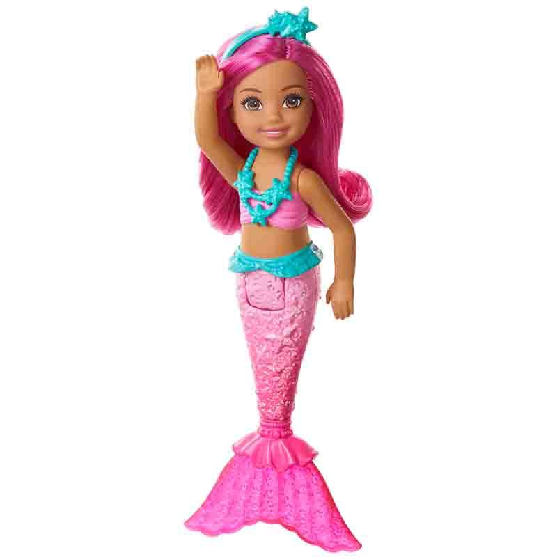 Buy Barbie Chelsea Mermaid 1, Pink Hair Doll Online at Best Price in ...
