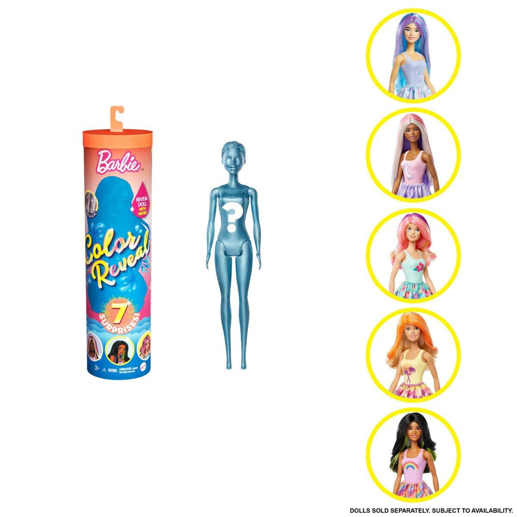 Buy Barbie Color Reveal Sunny 'N Cool Series Dolls - Styles May Vary ...