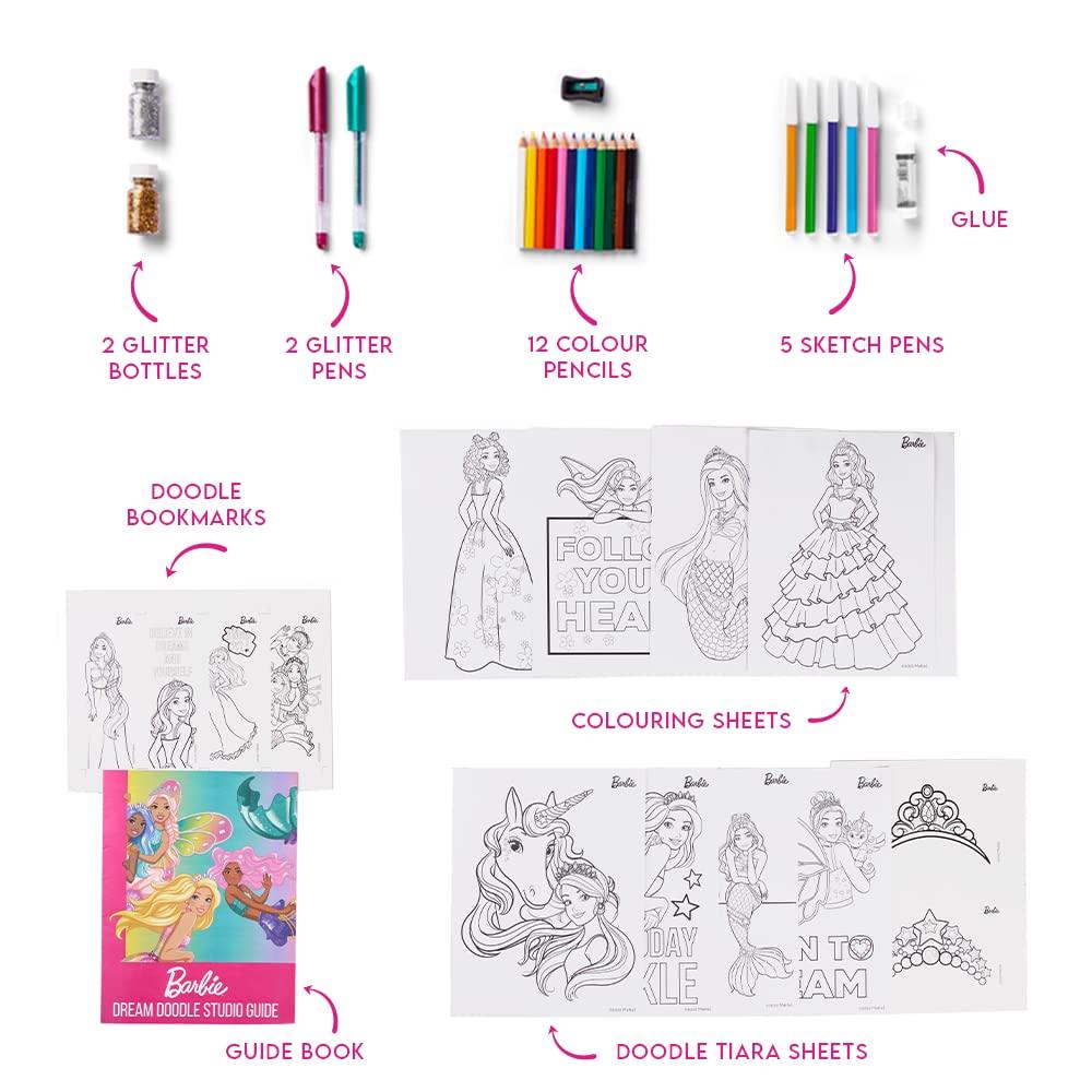 Buy Barbie Dream Doodle Studio - Doodle Activity Kit for Kids Age 7 ...