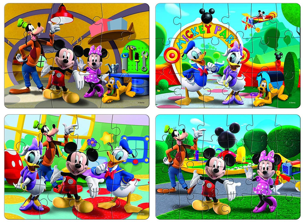 Buy Frank Disney Mickey Mouse Clubhouse 4 in 1 Jigsaw Puzzles Online at ...
