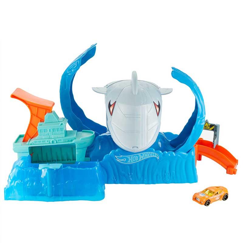 Buy Hot Wheels City Color Shifter Shark Jump Playset Online at Best ...