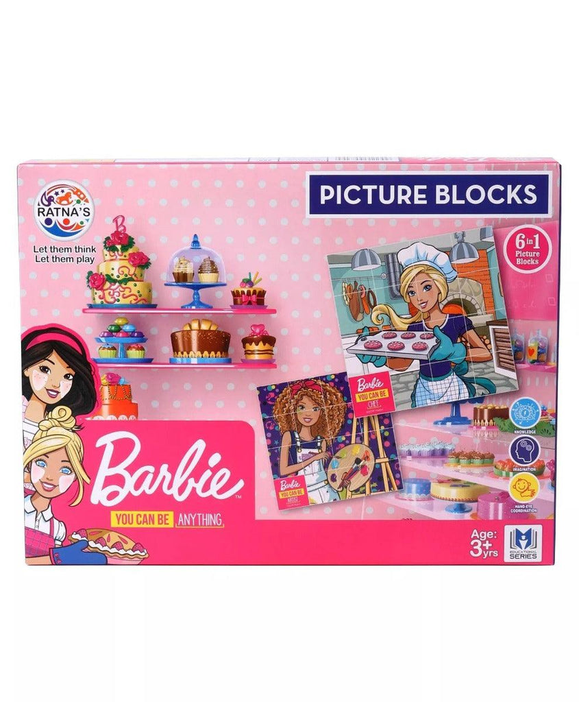 Buy Barbie 6 in 1 Carrier Oriented Picture Blocks Online at Best Price ...