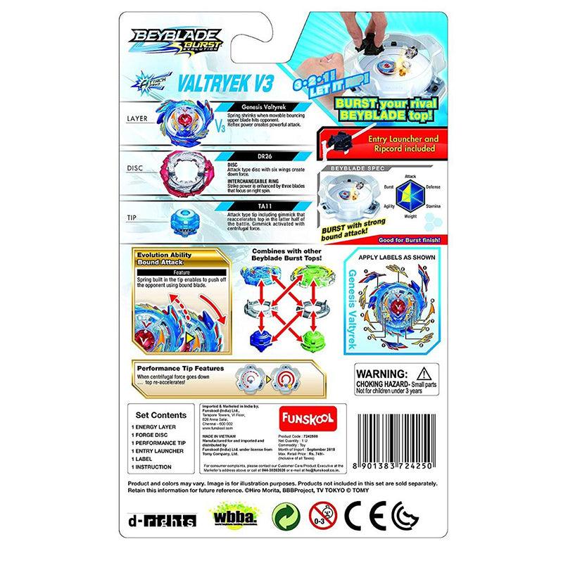Buy Takaratomy Beyblade Burst Evolution Genesis Valtryek V3 Online at ...