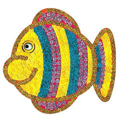 Buy ToyKraft Sequin Craft for Kids Pictures - Fish - Sequin Craft kits ...